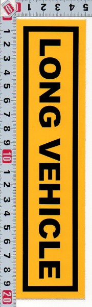 LONG VEHICLE - Effektive Warnung für längere Fahrzeuge! | siebdruck ...