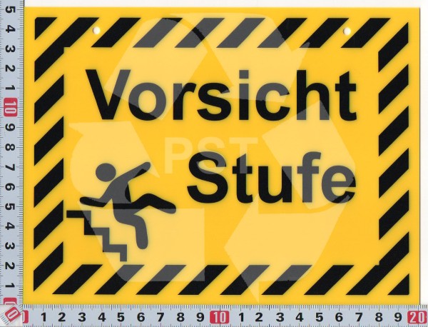 Sicherheitsschild 'Vorsicht-Stufe' für eine sichere Umgebung | Ihr ...