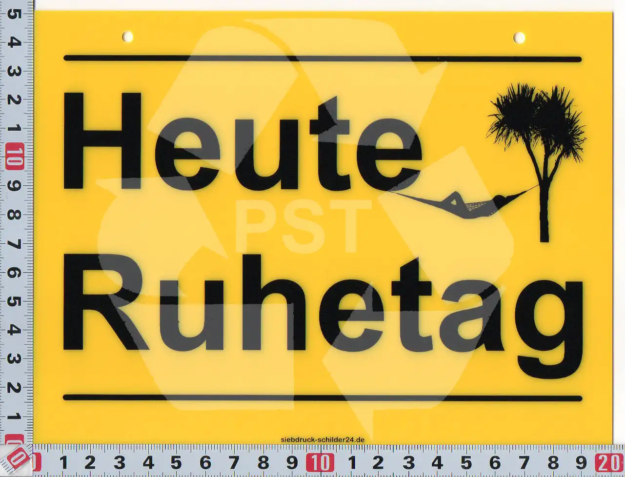 Ruhetag kennzeichnen mit unserem 'Heute Ruhetag'-Schild | Ihr ...